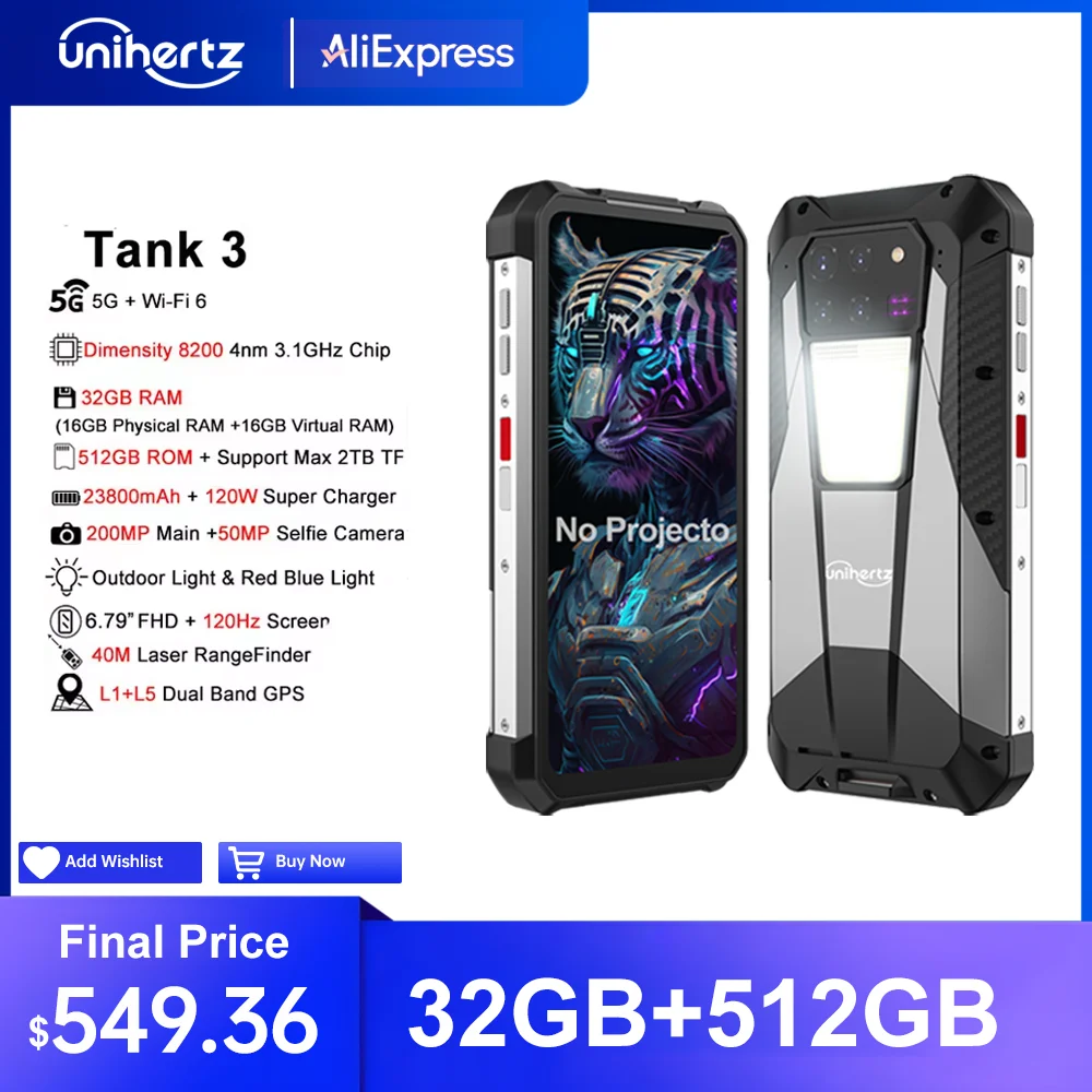 Unihertz-Tank-3-by-8849-Rugged-Smartphone-32GB-512GB-23800mAh-120W ...