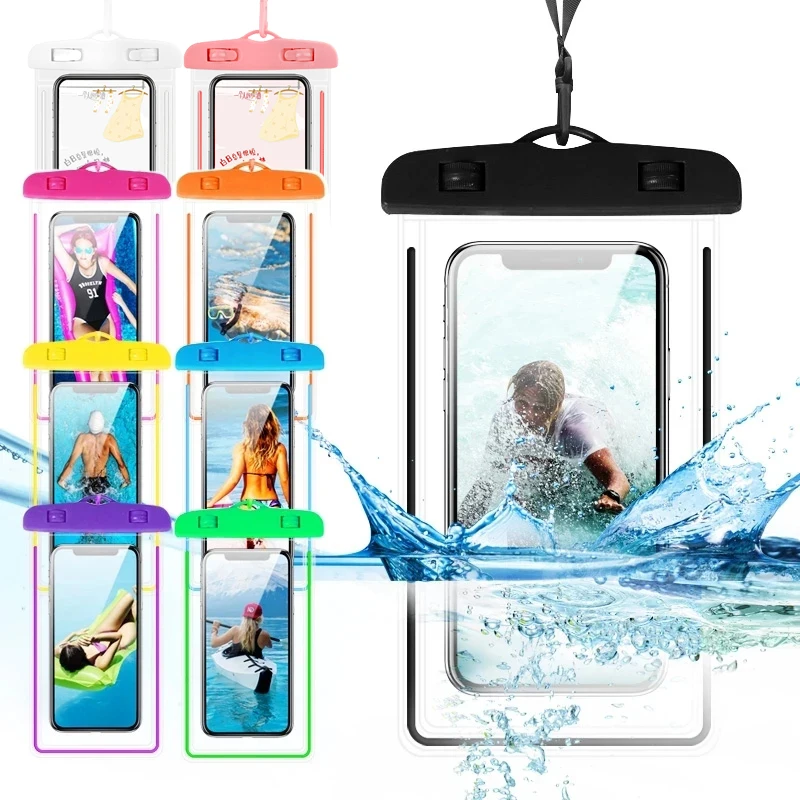 Summer-Luminous-Waterproof-Mobile-Phone-Pouch-Bag-For-4-6-5inch-Phones ...