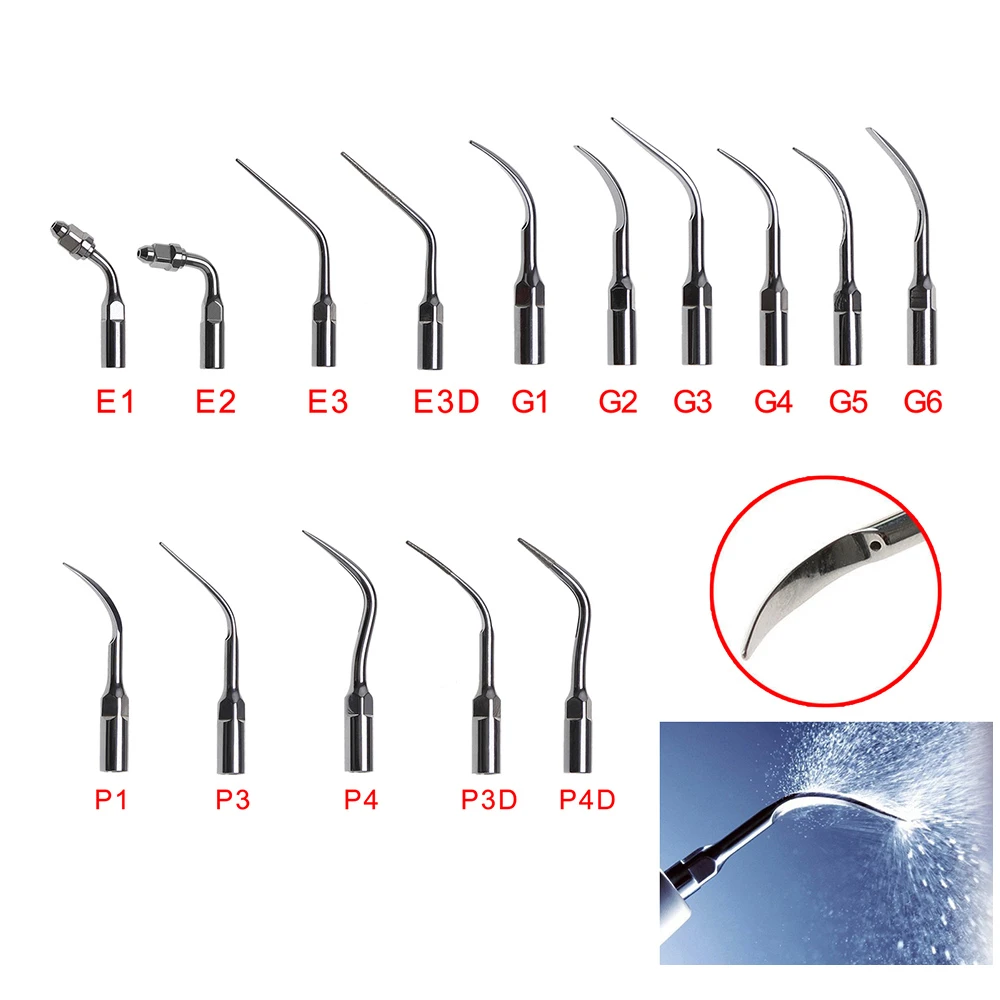 5 Pcs Pack Dental Scaler Tips Fit Ultrasonic Scaler Handpiece Dental Ultrasonic Scaler Scaling ...