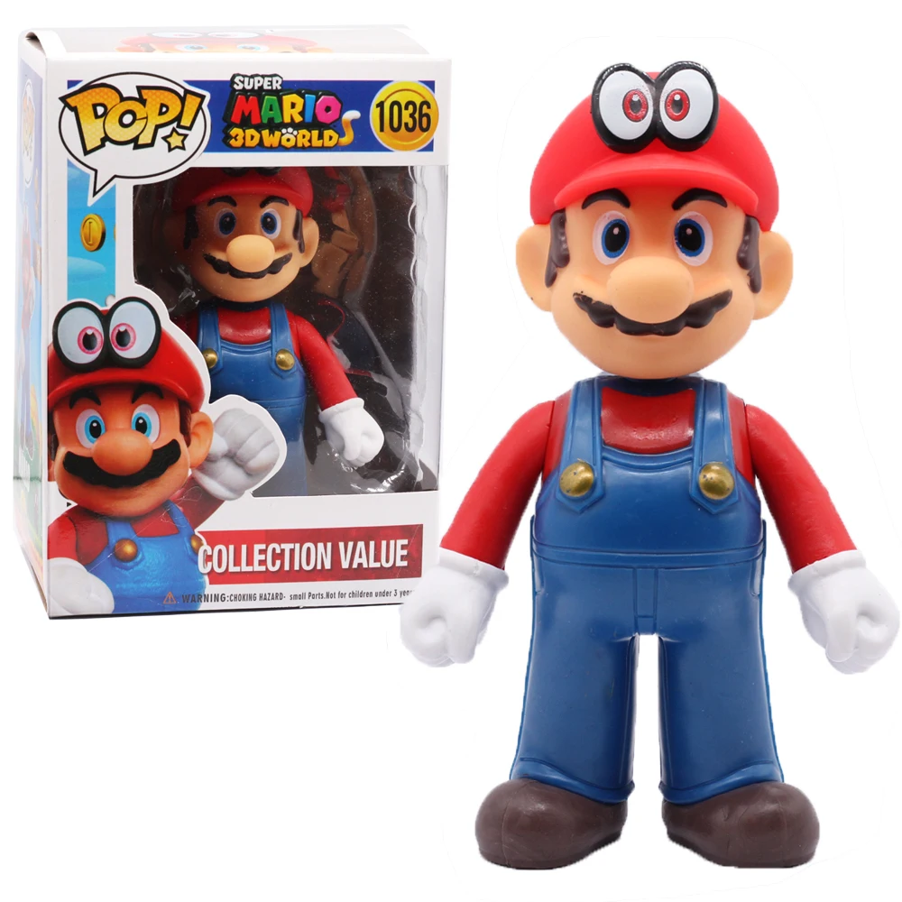FUNKO-POP-figuras-de-super-Mario-Bros-para-ni-os-mu-ecos-de-Anime-Luigi ...