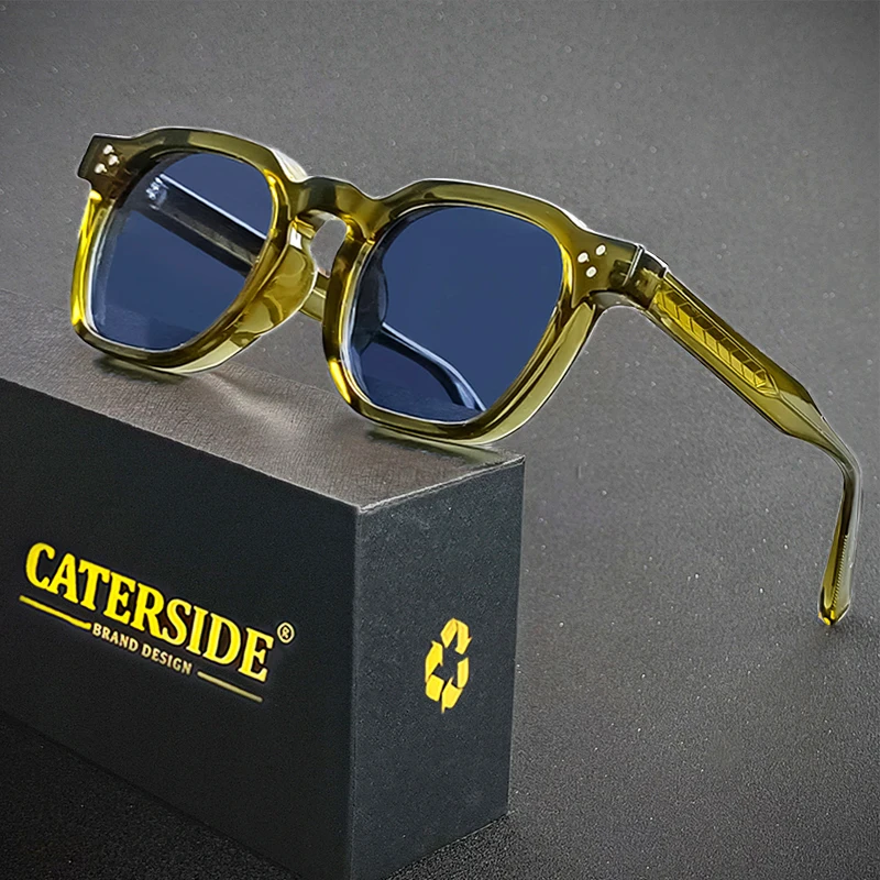 Caterside-Retro-Punk-Men-Sunglasses-Small-Frame-Square-Personalized ...