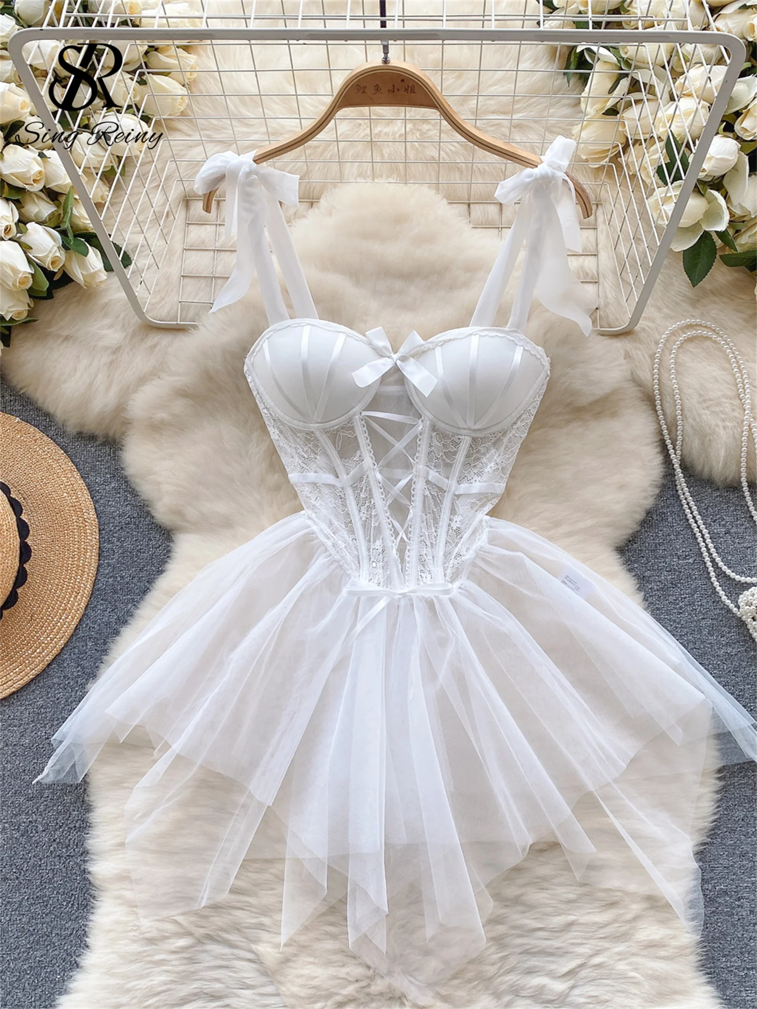 SINGREINY-ropa-de-dormir-Sensual-de-encaje-transparente-para-mujer ...