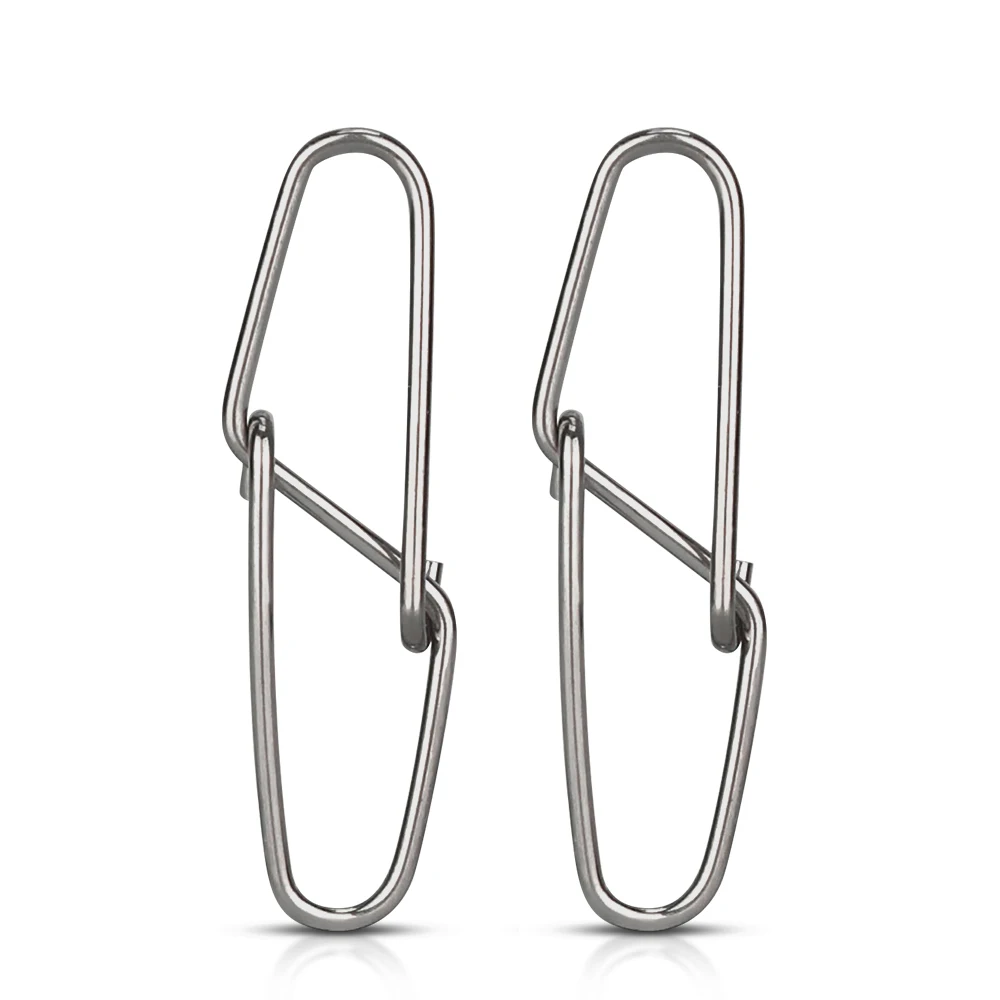 DNDYUJU (20 100PCS) Stainless Steel Swivels&Snap Crosslock Snap Fishing ...