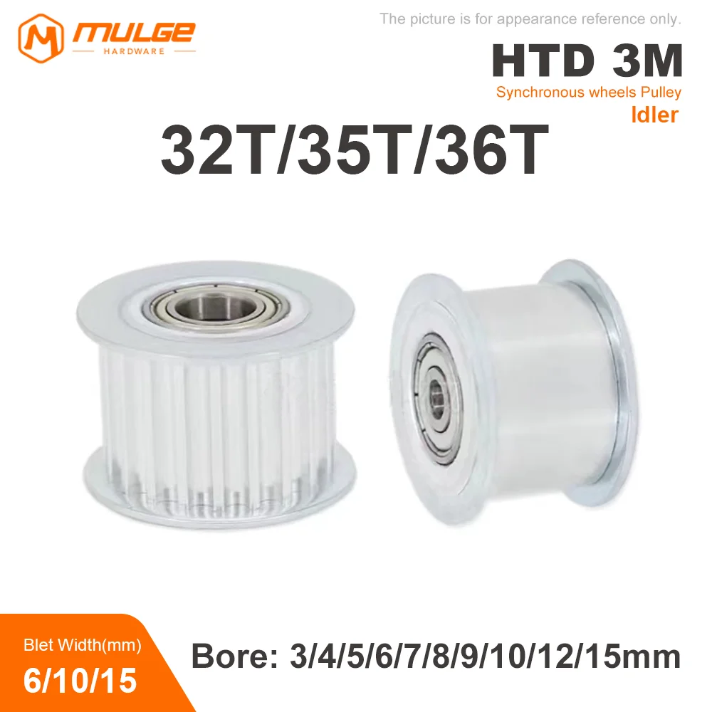 Idler-Type-32T-35T-36Teeth-HTD-3M-Timing-Pulley-Bore-3-4-5-6-7-8.png