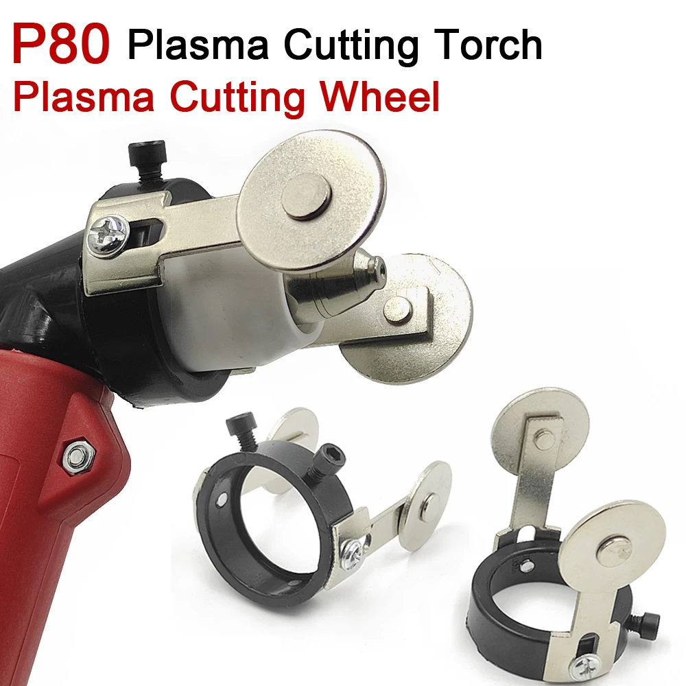P80 Plasma Cutter Torch & Roller Guide Wheel Plasma Cutting Tool Kit ...