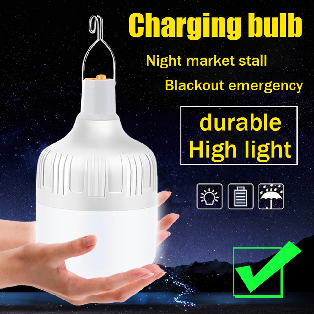 Outdoor-USB-Rechargeable-LED-Lamp-Bulbs-30W-60W-100W-Emergency-Light ...