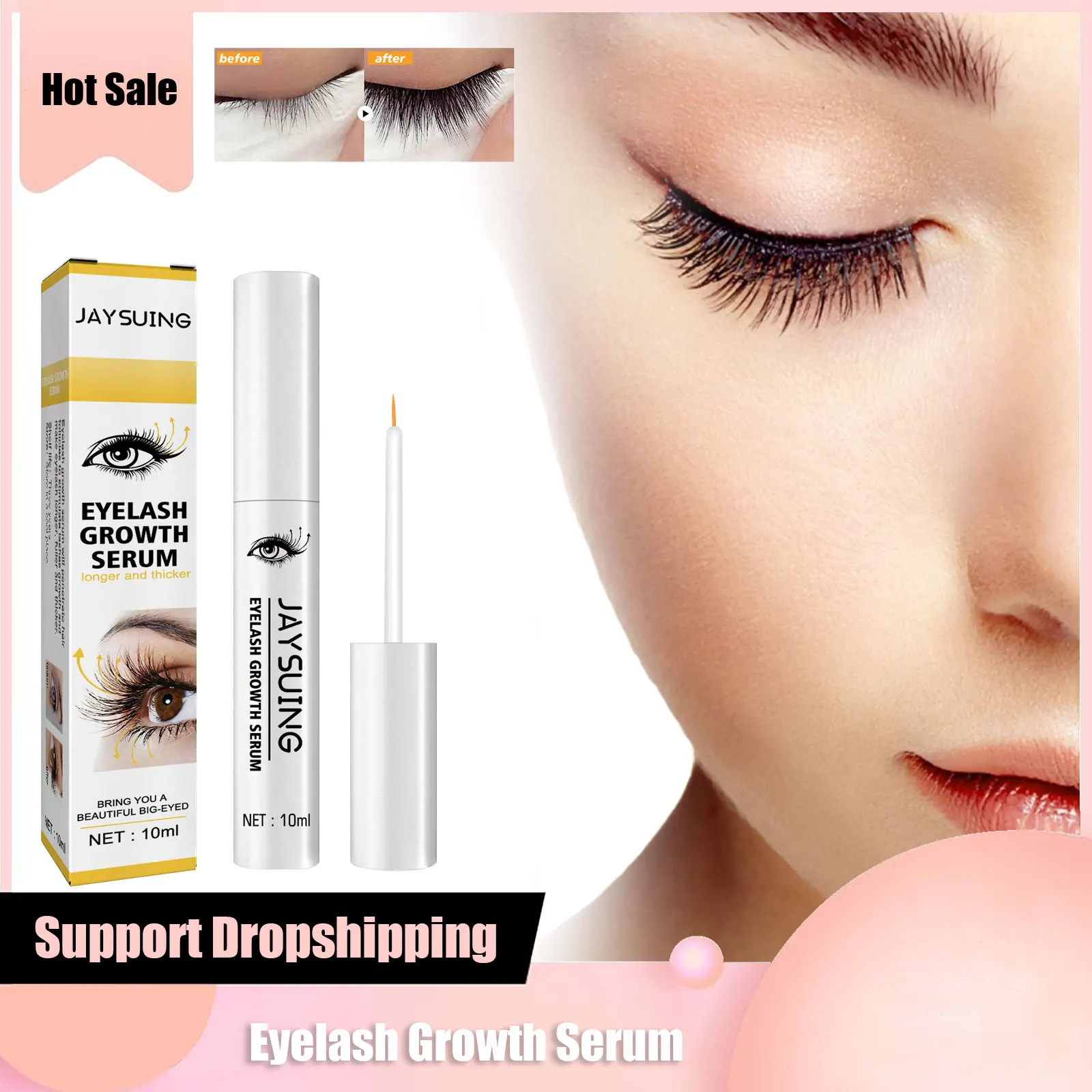 Eyelash Growth Serum Irritation Free Eyelash Growth For Longer Thicker ...