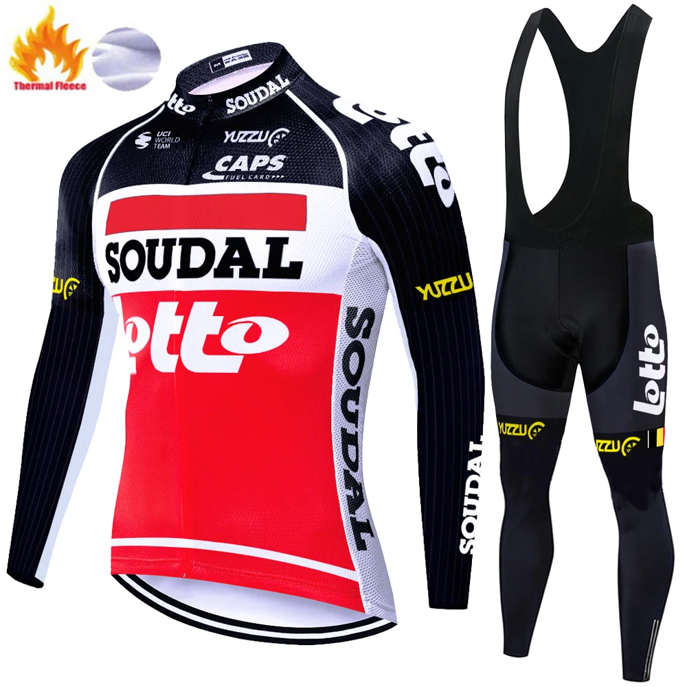 Lotto-Soudal-Team-Cycling-Jersey-Set-2024-Winter-Cycling-Clothing-Kit ...