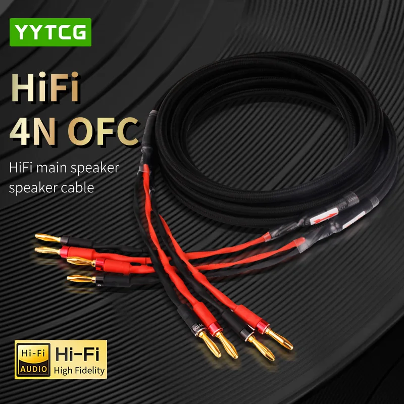 A-pair-HIFI-Speaker-audio-Cable-High-Quality-OFC-Speaker-Wire-For-Hi-fi ...