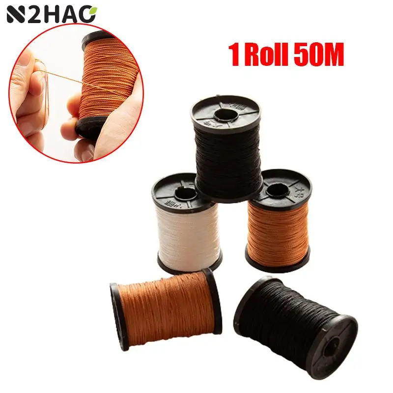 1Roll 50M Nylon Tire Thread Shoe Thread Cast Net Thread Super Tensile ...
