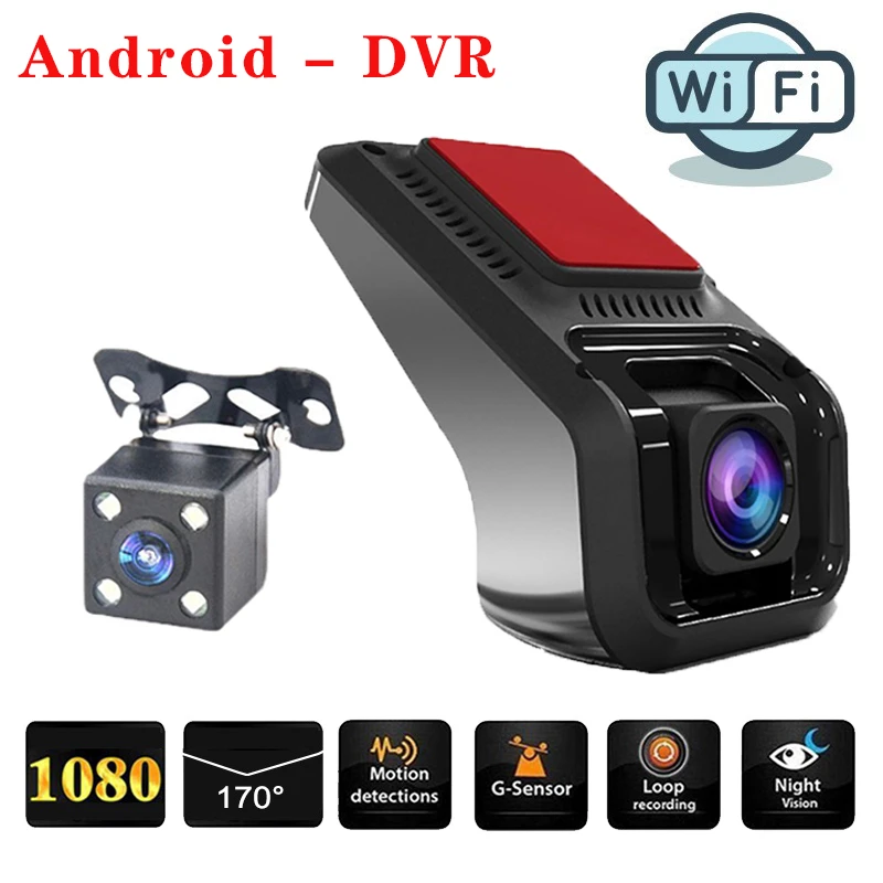 Full Hd 1080p Dash Cam Wifi Car Video Recorder DVR With Night Android ...