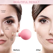 Rubber Face Massager Vacuum Cupping Face Skin Lifting Facial Cups Anti ...