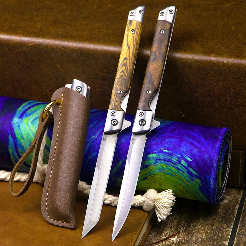 Outdoor-Magic-pen-Folding-knife-M390-Steel-high-hardness-blade-gold ...