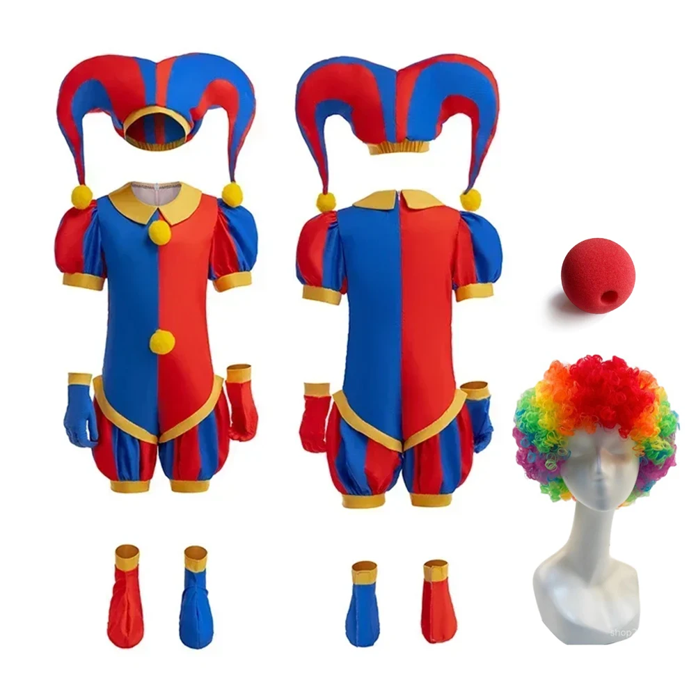 Anime-Magical-Circus-Ponmi-Disguise-Cosplay-Costume-Kids-Jumpsuit-Funny ...