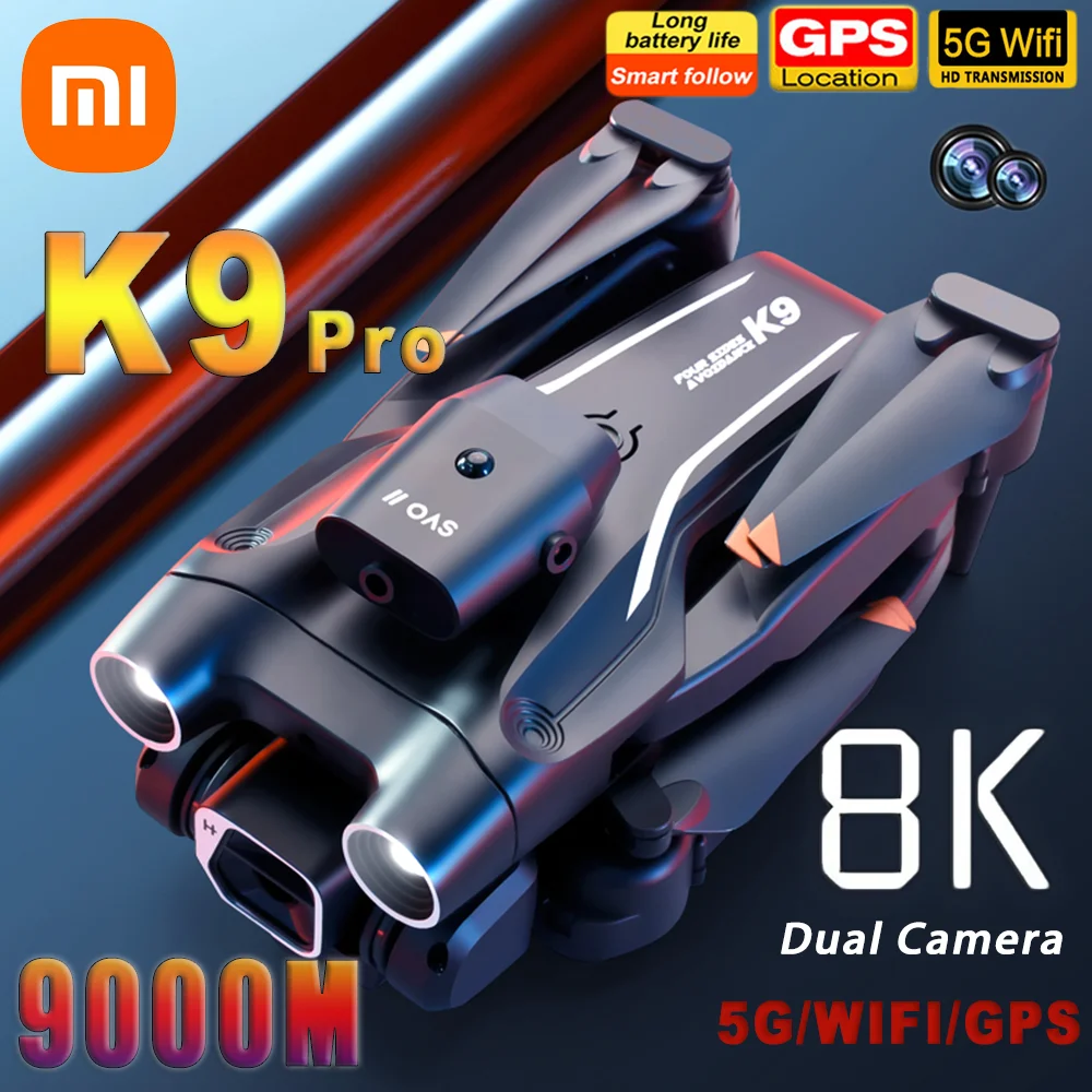 Xiaomi-Dron-de-fotograf-a-a-rea-profesional-K9-Pro-8K-c-mara-Dual-HD ...