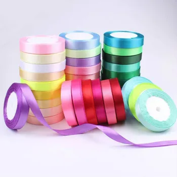 22meter/Roll 6mm 10mm 15mm 20mm 25mm 40mm 50mm Silk Satin Ribbons for ...