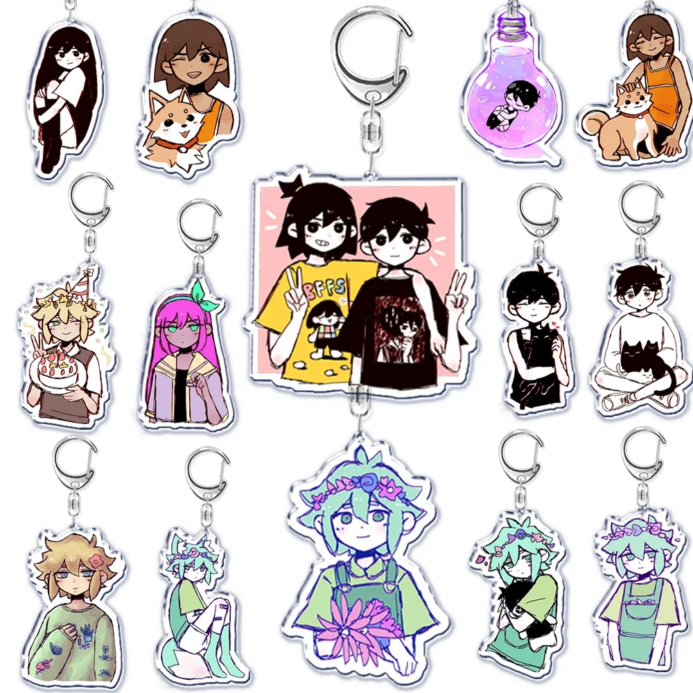 Popular-Game-Omori-Key-Chain-Key-Ring-Keychain-for-Accessories-Bag ...