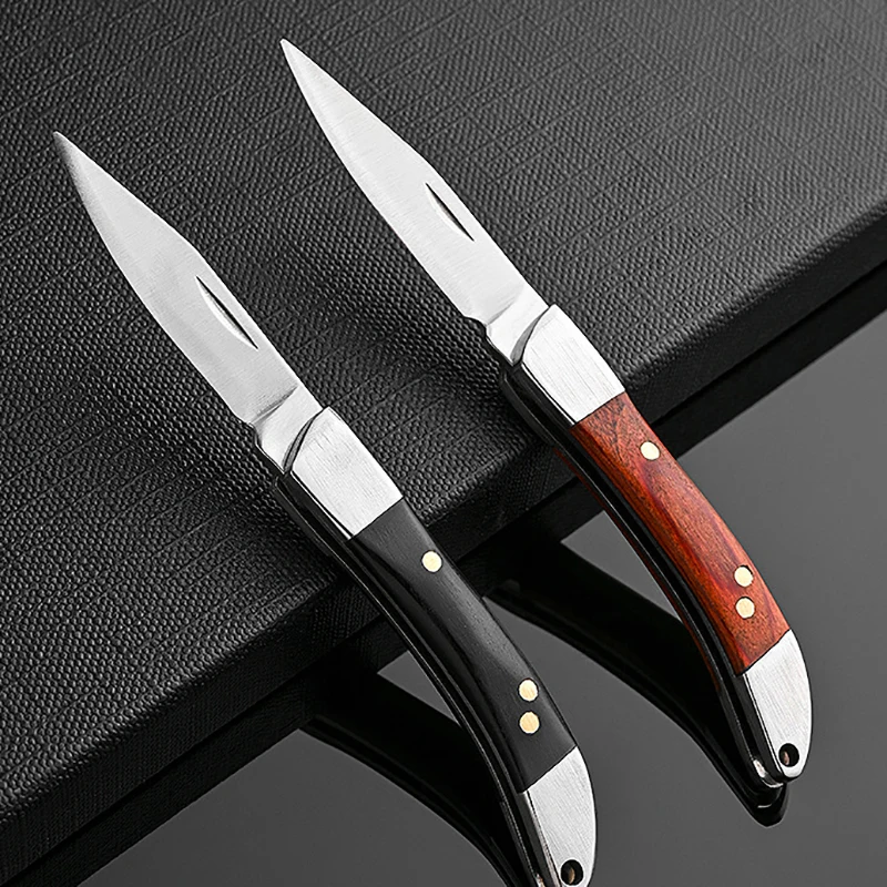 Portable-Knife-Disassembly-Quick-Knife-Stainless-Steel-Wooden-Handle ...