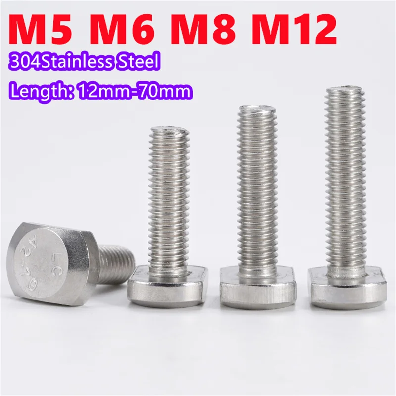 1-3pcs-M5-M6-M8-M10-M12-304-Stainless-Steel-T-Shape-Type-Hammer-Head ...