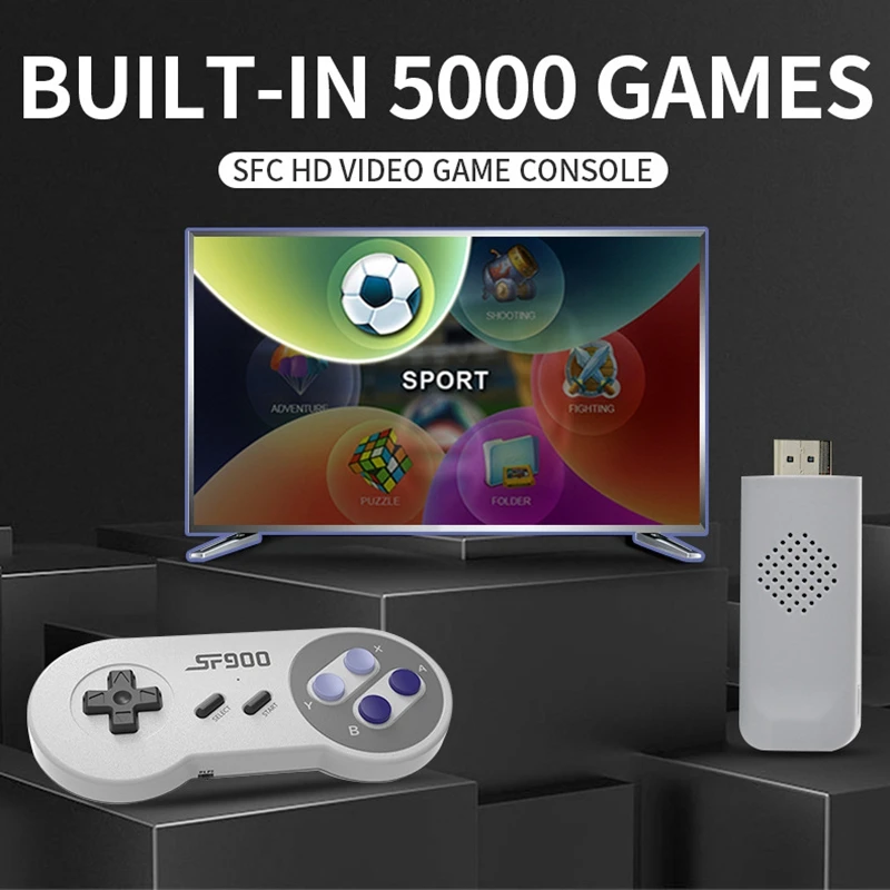SF900-Retro-Jogo-Sem-Fio-Stick-5000-Jogos-HD-Video-Game-Console-2 ...