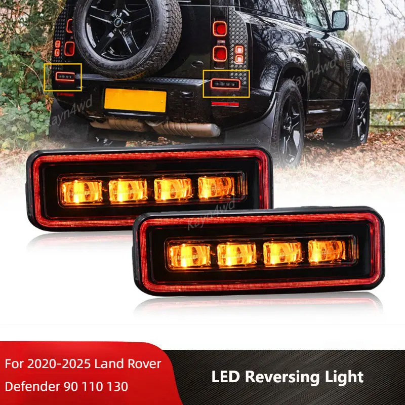 Car LED Reversing Lights Dynamic Turn Signal Lamp For 2020-2025 Land ...