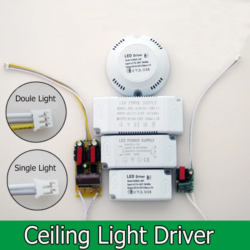 1Pcs-12-48W-Ceiling-Lamp-Drivers-AC175-265V-LED-Transformer-Segmented ...