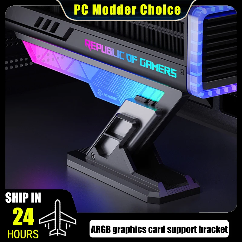 Graphics Card Holder ARGB Creative Aluminum GPU Bracket, 75-125mm ...