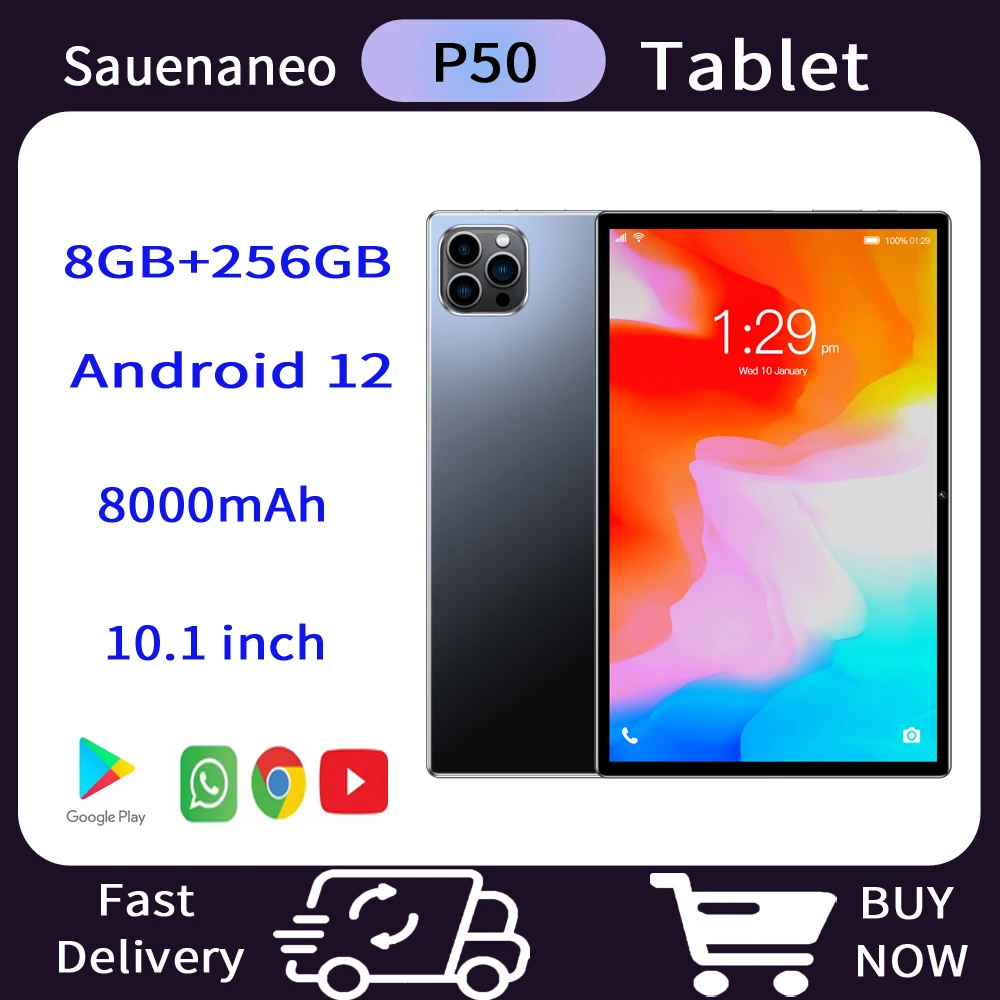 5G WiFi New Original New 10.1 Ultra Large inch Android Tablet 8GB RAM ...