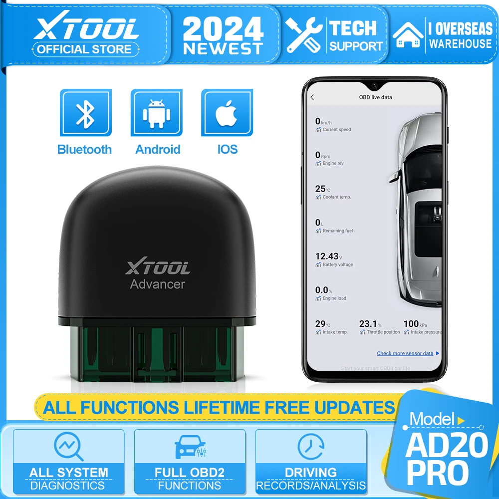 XTOOL-AD20PRO-OBD2-Bluetooth-Scanner-All-Systems-Car-Diagnostic-Tools ...