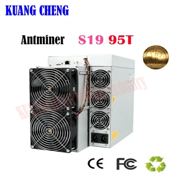 Used Bitmmin Antminer S19 95Th/s BTC BCH BSV Miner 3250W With Power ...