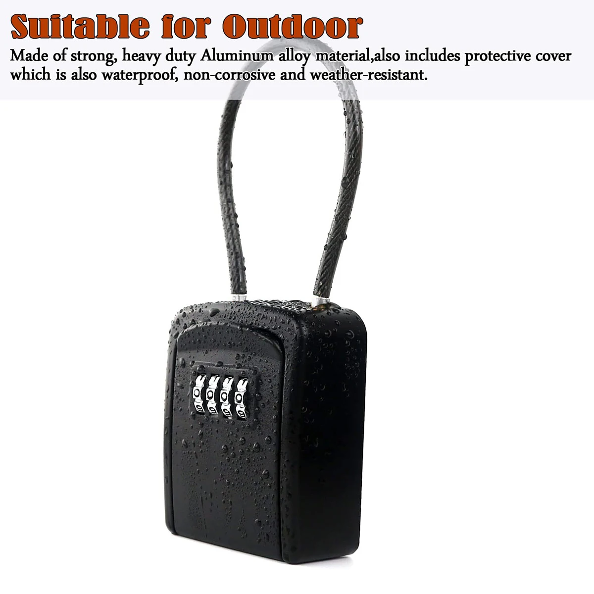 Metal-Combination-Key-Box-Wall-Mounted-Weatherproof-4-Digit-Combination ...