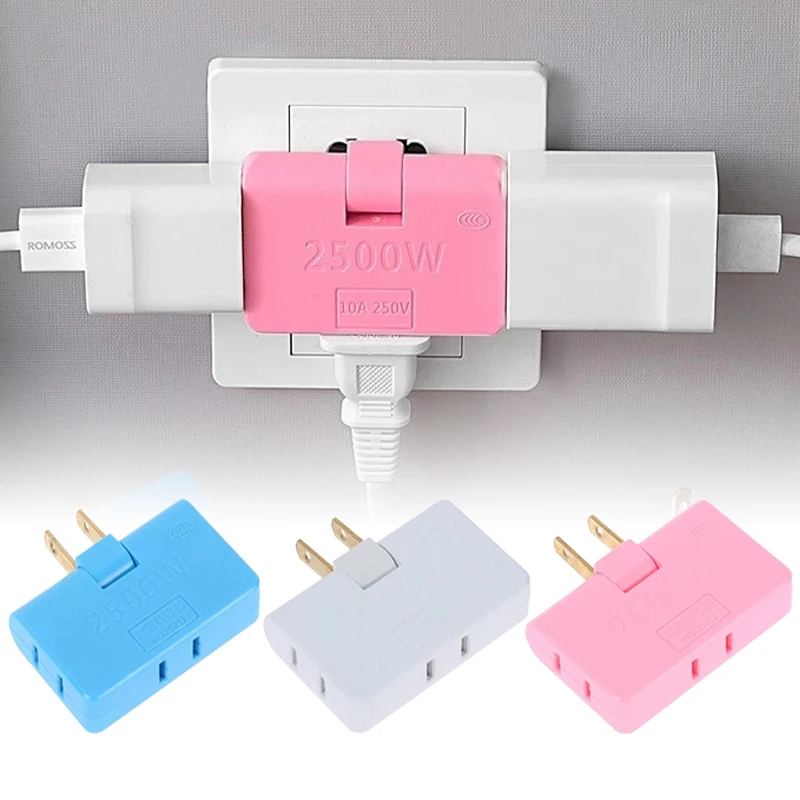 3-In-1-US-Plug-Multifunction-180-Degree-Rotatable-Power-Plug-Socket ...