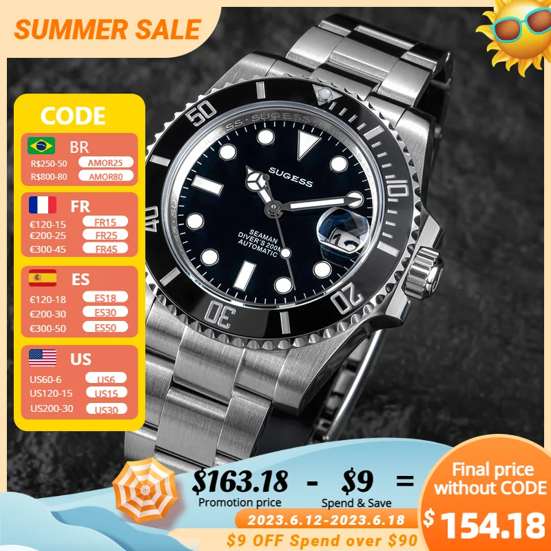 Automatic Mechanical Watches | Divers Watch Mens Automatic | Automatic ...
