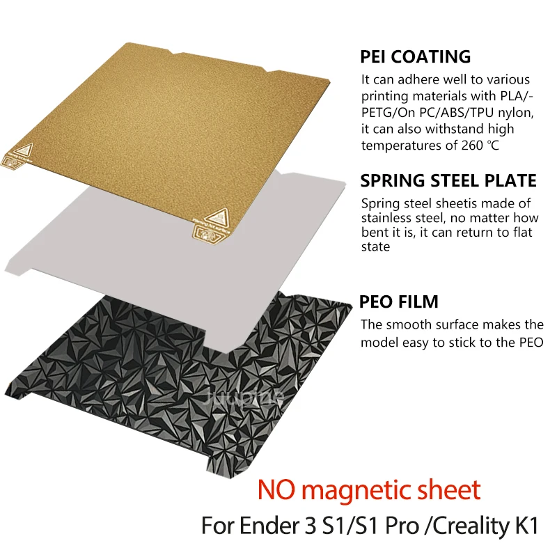 Upgrade-Bed-New-PEO-PEI-Sheet-Double-Side-Heat-Bed-235-235mm-PEI ...