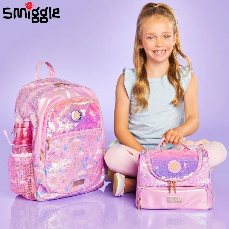 New-Australian-Smiggle-Student-School-Bag-School-Supplies-Pink-Glitter ...
