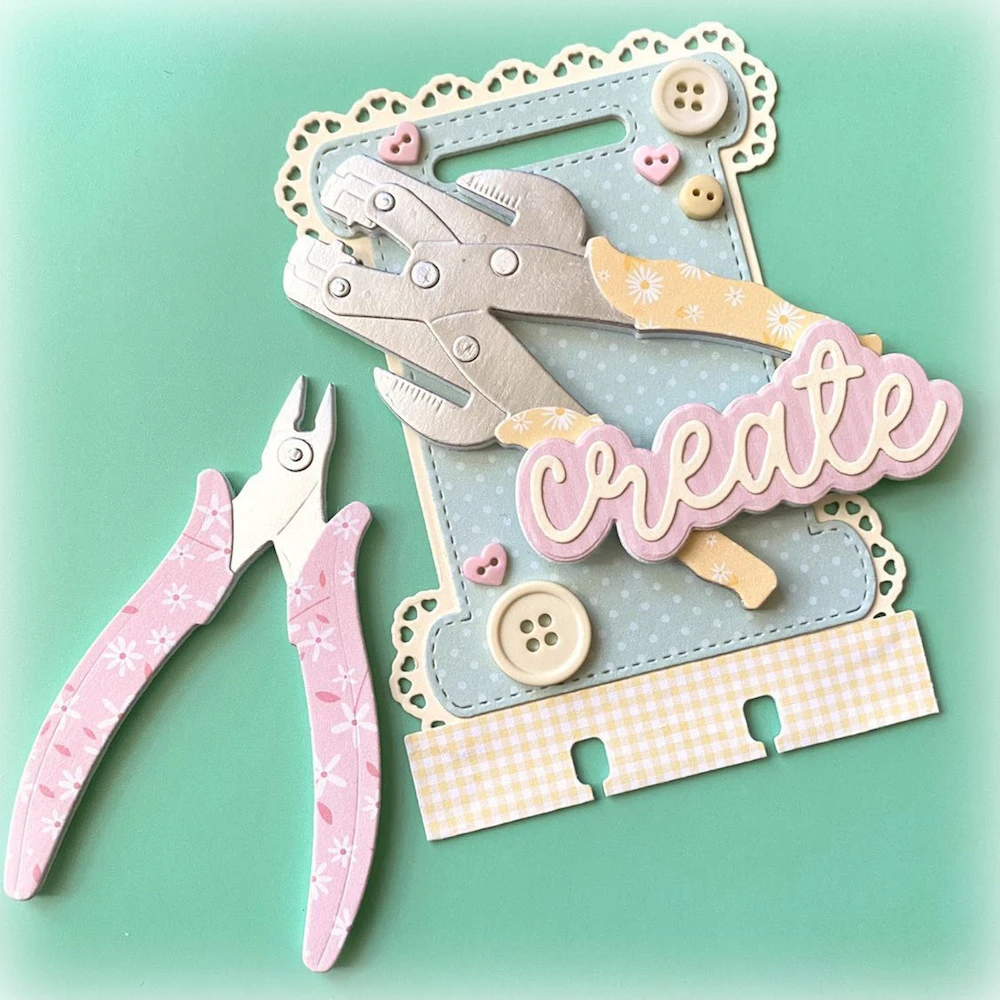 Kscraft Mini Memorydex Borders Metal Cutting Dies Stencils For Diy ...