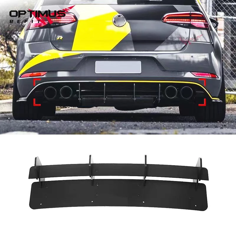 Car Rear Bumper Diffuser Spoiler Lip Rear Bumper Protector For Vw Golf ...