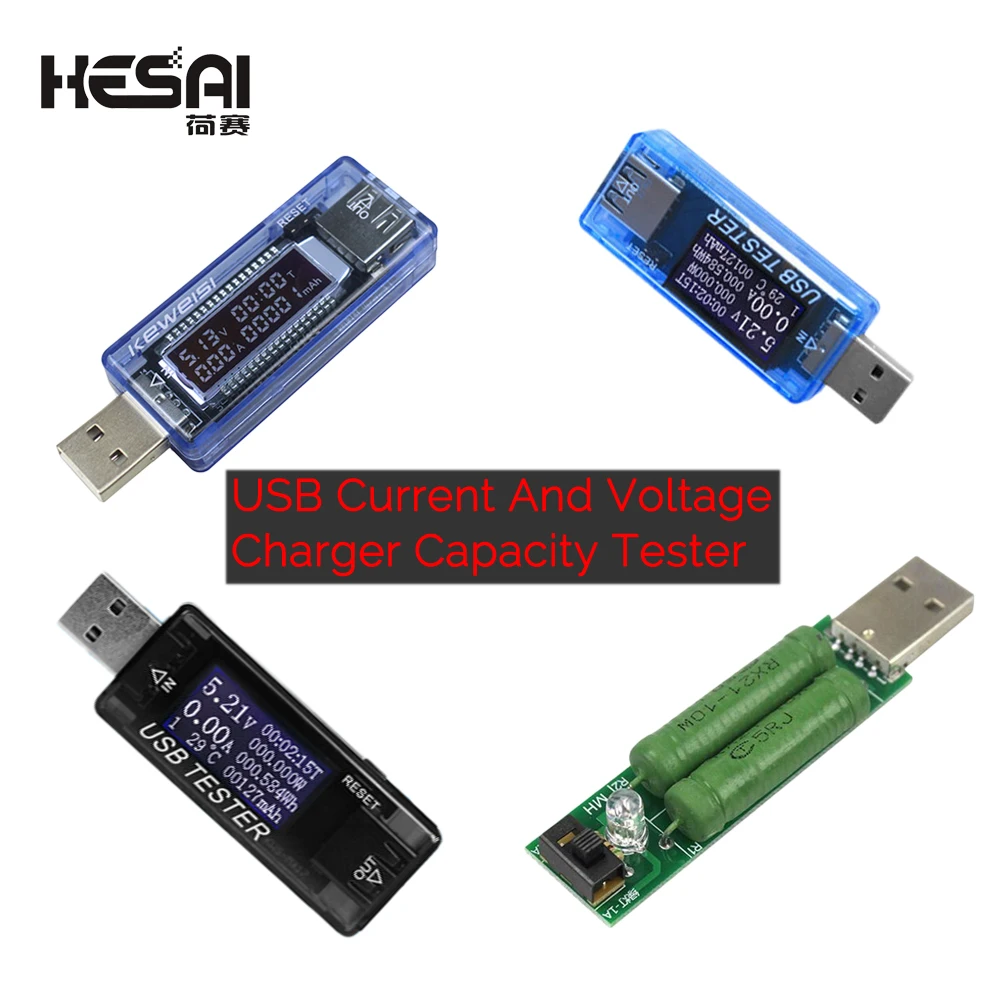 USB Current And Voltage Charger Capacity Tester Doctor Power Meter Text ...