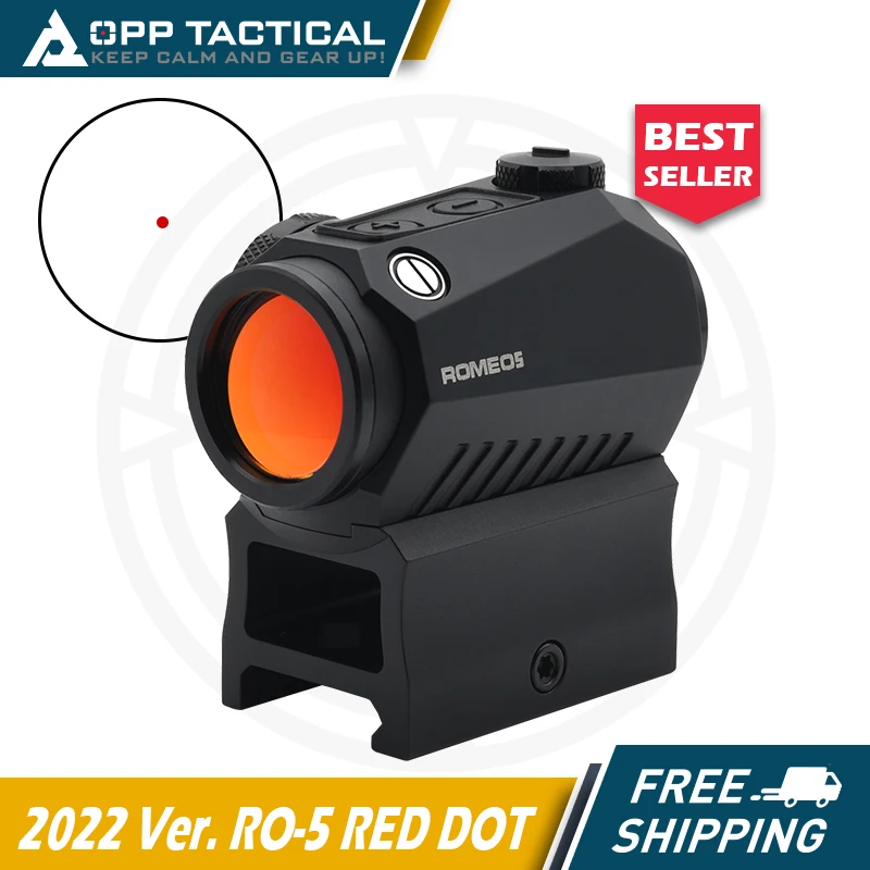Upgraded Version RO 5 1X20mm IPX7 Waterproof Red Dot Sight with Motion ...