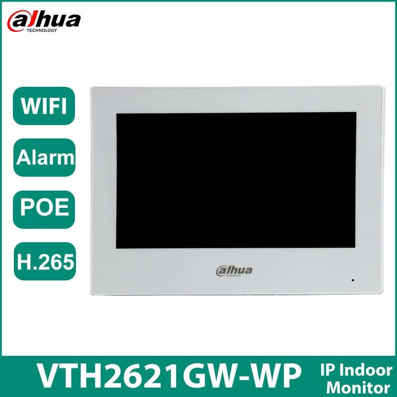 Dahua-VTH2621GW-WP-Visual-intercom-7-TFT-Touch-Screen-6-channel-Alarm ...