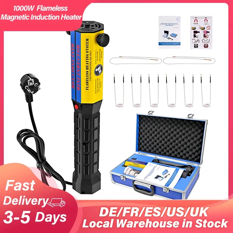 1000W-Flameless-Magnetic-Induction-Heater-with-8-Pieces-Coils-Kits ...