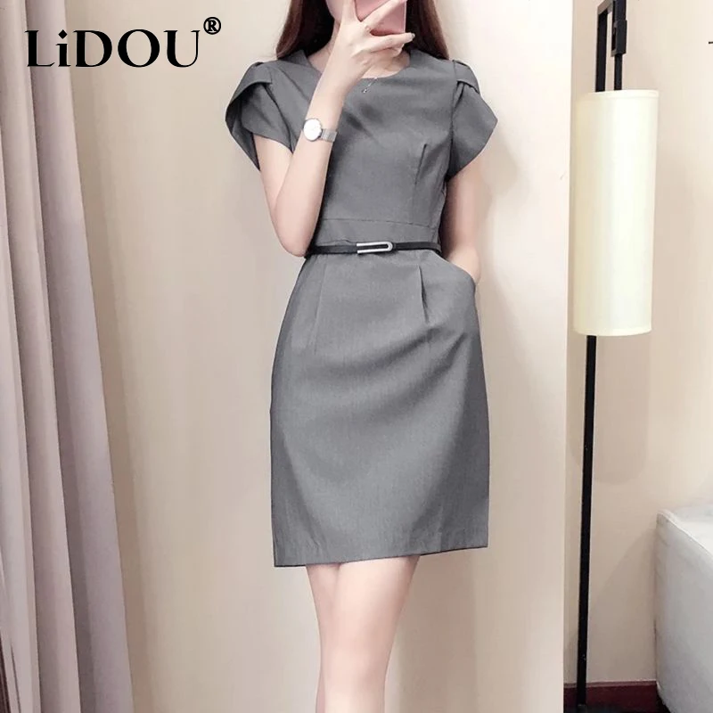 Summer-New-Office-Lady-Elegant-Fashion-Bodycon-Dress-Women-Temperament ...
