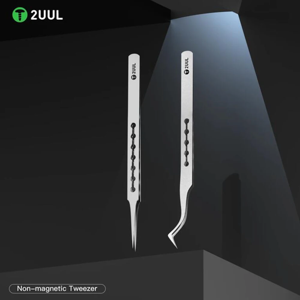 2UUL TW21/T222 Non Magnetic Tweezers Ultra Precision with Holes and ...