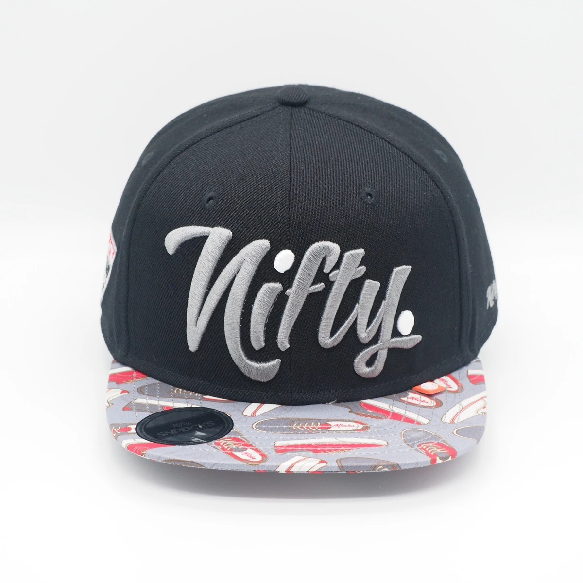 Nifty Snapback Skater Skateboarding Monogram Printing Desig Flat Brim Baseball Cap German Street ...