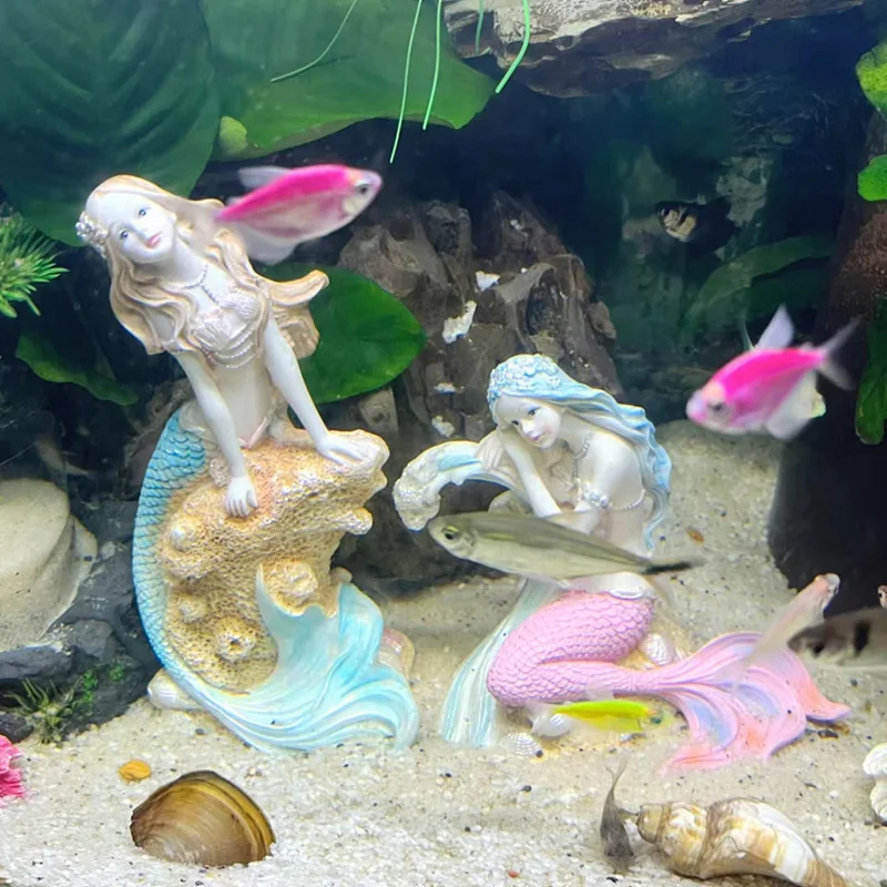 Decor Aquarium Mermaid | Mermaid Fish Tank Decorations | Mermaid ...