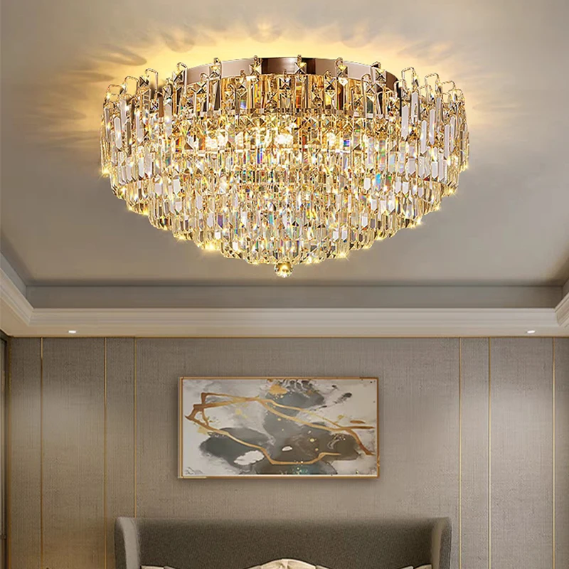 Candelabros-de-techo-modernos-de-cristal-l-mpara-colgante-LED-de-lujo ...