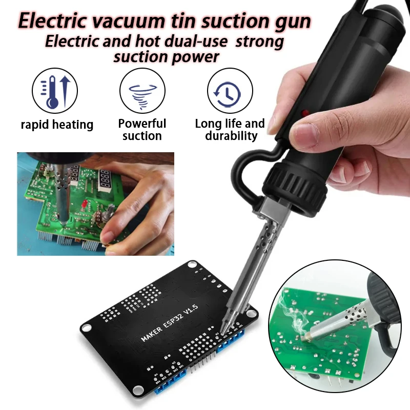 Hot selling electric vacuum tin suction gun electric and thermal dual ...