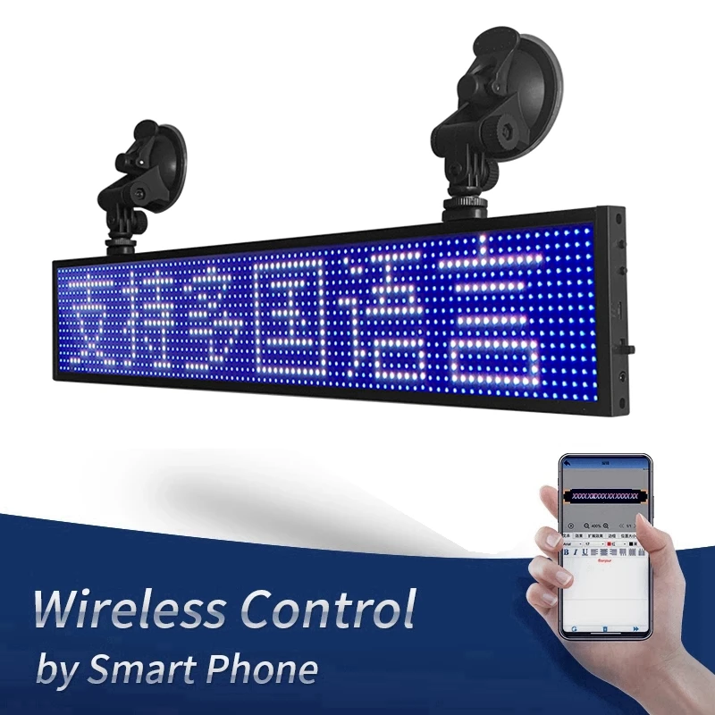 Letrero-LED-programable-para-coche-pantalla-de-visualizaci-n-de-50cm ...