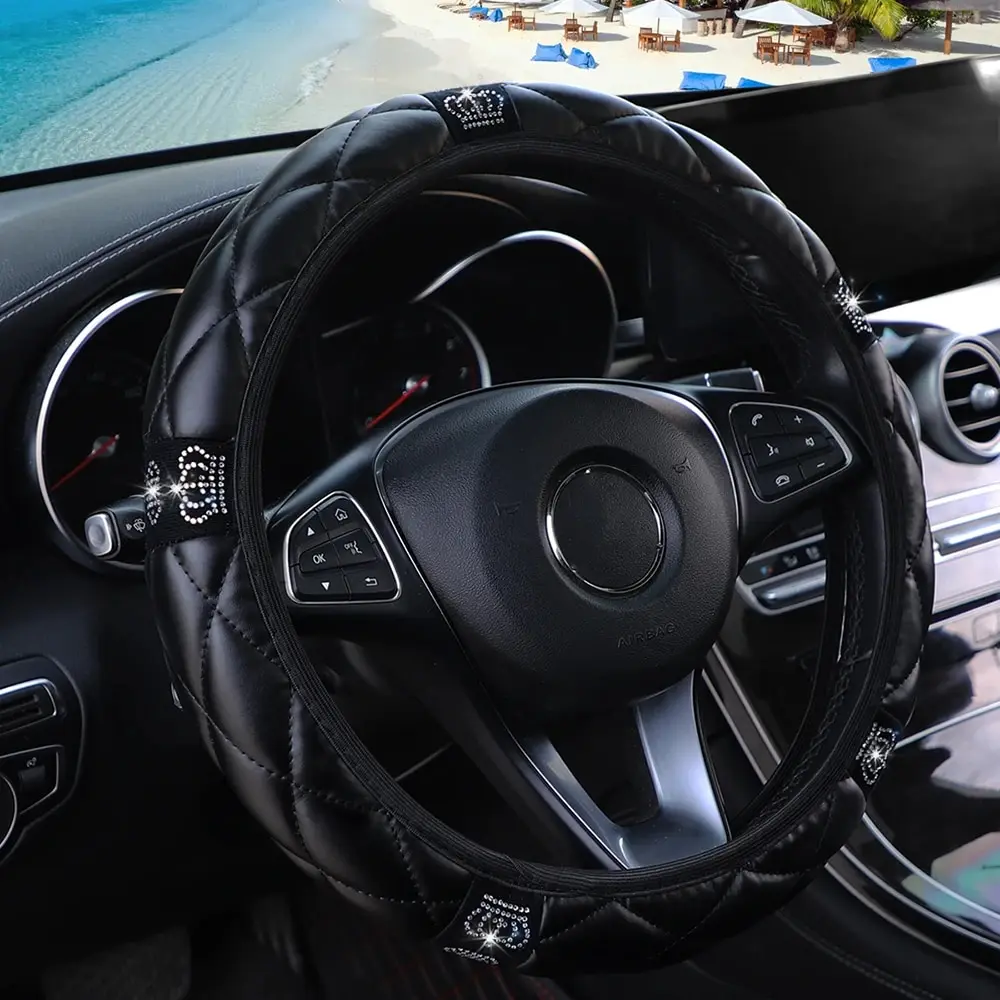 Comfortable-Soft-Artificial-Diamond-Leather-Crown-Car-without-Inner ...