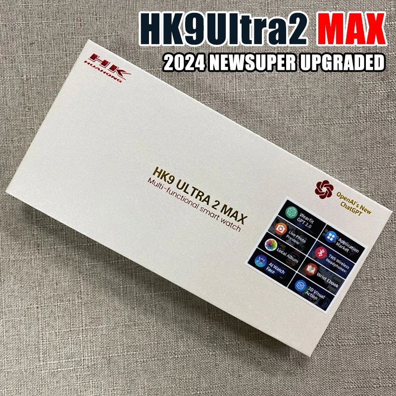 HK9-Ultra-2-Max-reloj-inteligente-AMOLED-para-hombres-y-mujeres-2GB-de ...